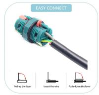 China IP68 Waterproof Junction Box Connectors M20 2 Pin Outdoor Electrical Cable Connectors 2 Way for sale