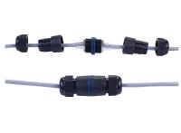 China IP68 Waterproof RJ45 Connector 2 Pack Cat6 Cat5E Shielded Outdoor Ethernet Coupler for sale