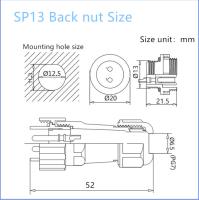 China SP13 IP68 Waterproof Connector Male / Female Aviation Plug Socket for sale
