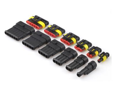China 1-6 Pin Waterproof Automotive Electrical Connector 16A 450VAC for Car Motorcycle for sale