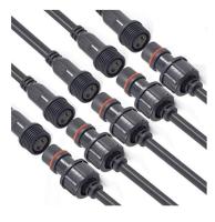 China 2Pin Waterproof LED Connector IP65 20cm 16AWG Wire Male Female Plug for sale