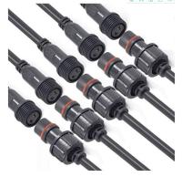 China 2Pin Waterproof LED Connector IP65 20cm 16AWG Wire Male Female Plug for sale