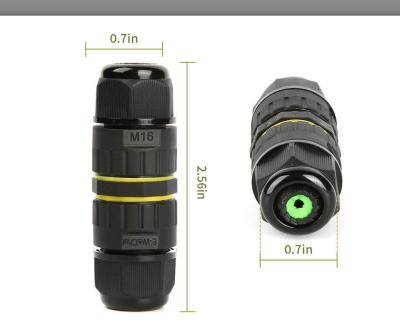 China EW-M16 IP68 Waterproof Cable Connector Male Push Pull / Screw Fixed For Automotive for sale