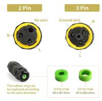 China EW-M16 IP68 Waterproof Cable Connector Male Push Pull / Screw Fixed For Automotive for sale