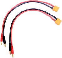 China XT90 Charging Cable XT90 to 4.0mm Banana Connector Adapter 12AWG 30cm for FPV RC Power Supply for sale
