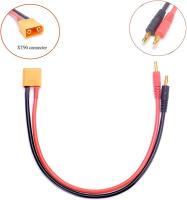 China XT90 Charging Cable XT90 to 4.0mm Banana Connector Adapter 12AWG 30cm for FPV RC Power Supply for sale