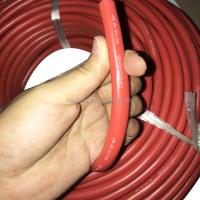 China 4 AWG Silicone Rubber Cable 600V 5000 Strands 0.08mm Tinned Copper Wire Red Black for sale