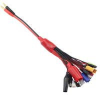 China 19 in 1 Multi Function RC Charging Cable 290mm with 19 Connectors for Quadcopter Car Drone for sale