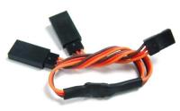 China JR Futaba Y Lead RC Servo Extension Cable 1 Male to 2 Female 22AWG 30cm for sale