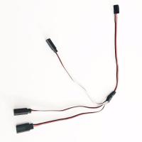 China JR Futaba Y Lead RC Servo Extension Cable 1 Male to 2 Female 22AWG 30cm for sale