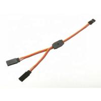 China JR Futaba Y Lead RC Servo Extension Cable 1 Male to 2 Female 22AWG 30cm for sale