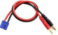 China 14AWG 30cm RC Charger Lead 4mm Banana Male to EC3 Male Connector Adapter for sale