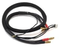 China 2S High Current Charge Cable w/4mm & 5mm Solid Bullet Connector 10/12/14awg 610mm for sale