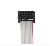 China 2.54mm Pitch 10 Pin IDC Flat Ribbon Cable Female to Female 1M Length for AVR JTAG Programmers for sale