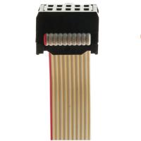 China 2.54mm Pitch 10 Pin IDC Flat Ribbon Cable Female to Female 1M Length for AVR JTAG Programmers for sale