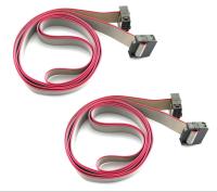 China 2.54mm Pitch 10 Pin IDC Flat Ribbon Cable Female to Female 1M Length for AVR JTAG Programmers for sale