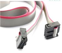 China 2.54mm Pitch 10 Pin IDC Flat Ribbon Cable Female to Female 1M Length for AVR JTAG Programmers for sale