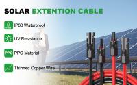 China DC 10AWG PV Photovoltaic Solar Cable With Waterproof Connectors for sale