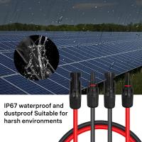 China DC 10AWG PV Photovoltaic Solar Cable With Waterproof Connectors for sale