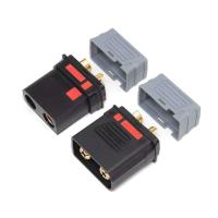 China QS10P-U Panel Mount Connector DC 210A-270A 750W Antispark Gold Plated Brass for Drone Ebike for sale