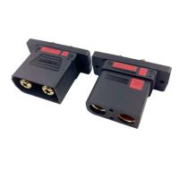 China QS10P-U Panel Mount Connector DC 210A-270A 750W Antispark Gold Plated Brass for Drone Ebike for sale