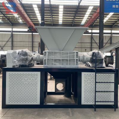 China Double Shaft Shredder for PP PE PET Plastic Film Pipe Drum Recycling for sale