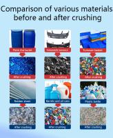 China High Quality 100-2000Kg/h Plastic Shredder Source Factory PP PE PVC Waste Plastic Recycling Machine with PET & PC Materials for sale