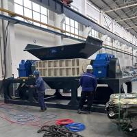 China Low Price Tyre Shredder Diesel Plastic and Tire Shredder Shredders for Car Tires to Rubber Dust Full Warranty Free Tool Box for sale