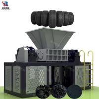 China High-Efficiency Dual Shaft Tire Shredder for Recycling - Large Capacity 1000-5000kg/h for sale