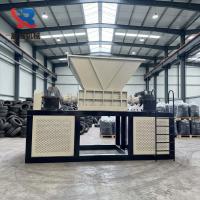 China 2026 Heavy Duty Double Shaft Tire Shredder Machine for Waste Tire Rubber Recycling for sale