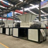 China 2026 Heavy Duty Double Shaft Tire Shredder Machine for Waste Tire Rubber Recycling for sale