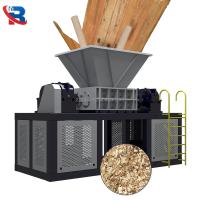China Double Shaft Shredder for Wood Pallet Timber Log Wood Waste Recycling for sale