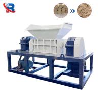 China Double Shaft Shredder for Wood Pallet Timber Log Wood Waste Recycling for sale