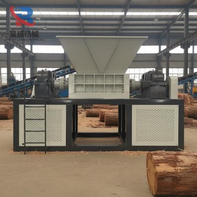 China Large Capacity Double Shaft Shredder for Wood Log Timber Processing for sale