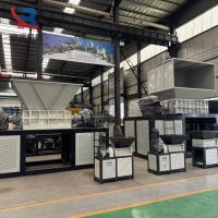 China Large Capacity Double Shaft Shredder for Wood Log Timber Processing for sale