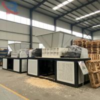 China Automatic Double Shaft Shredder for Wood Pallet Crushing Line for sale