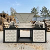 China Double Shaft Shredder for Wood Pallet Waste Wood Timber Logs Recycling for sale