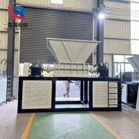 China Double Shaft Shredder for Wood Pallet Waste Wood Timber Logs Recycling for sale