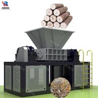 China Double Shaft Shredder for Wood Pallet Waste Wood Timber Logs Recycling for sale