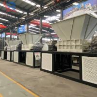 China Heavy Duty Double Shaft Shredder for Wood Pallet Crate Furniture Scrap for sale