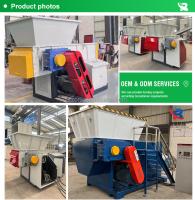 China 800 Single-Shaft Shredder Designed for Plastic Fabric Strips Leather Used Clothing Metal Bales and More for sale