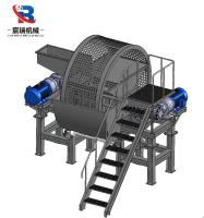 China Dual Shaft Rubber Tire Shredder Machine for Waste Tyre Recycling for sale