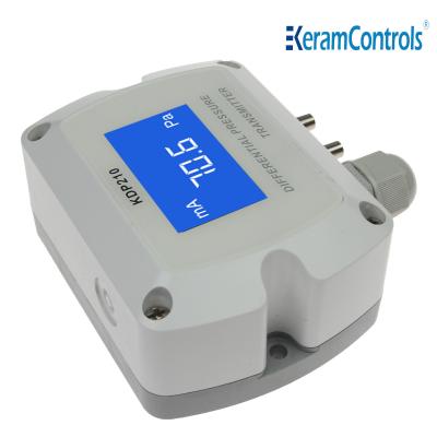 China KDP210 0-±2000Pa Filter Differential Pressure Sensor for Gas Monitoring IP65 for sale