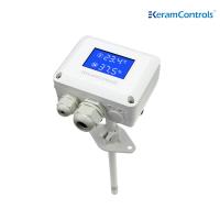 China Keram Industrial Humidity Temperature Sensor -40C to 80C IP65 Wall Duct 4-20mA for sale