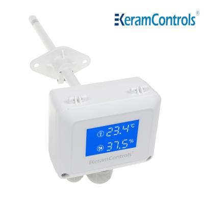 China KTH500 0-10V 0-5V Temperature Humidity Transmitter Wall Mount IP65 LCD Display for sale