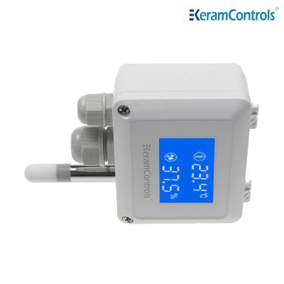 China Air Duct Mounted Temperature Humidity Transmitter Digital Output IP65 0-100%RH for sale