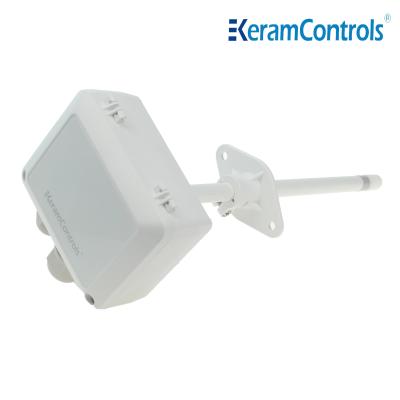 China 16-30V DC 2 Wire 4-20mA Temperature and Humidity Transmitter for HVAC Duct Wall Mount for sale