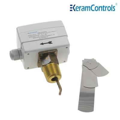 China IP65 SPDT Paddle Water Flow Switch 15A 250VAC for HVAC Systems with Brass Construction and 120℃ Temperature Rating for sale