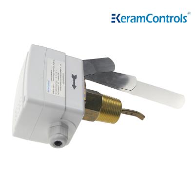 China KWFS Series M18 Liquid Flow Switch - IP65 Brass Construction, 250V 8A Rating, 120℃ Max Temperature for sale