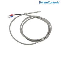 China KTC111 PTFE NTC Temperature Sensor Transmitter with 316 Stainless Steel Probe, IP65 Waterproof, -60 to 350°C Range for sale